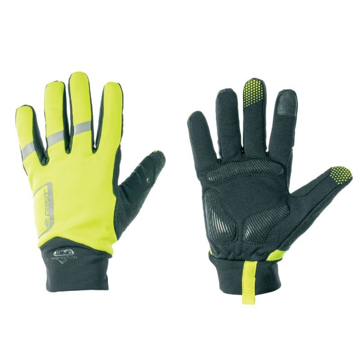 Gist winter gloves Way Touch anti-rain membrane fluorescent yellow