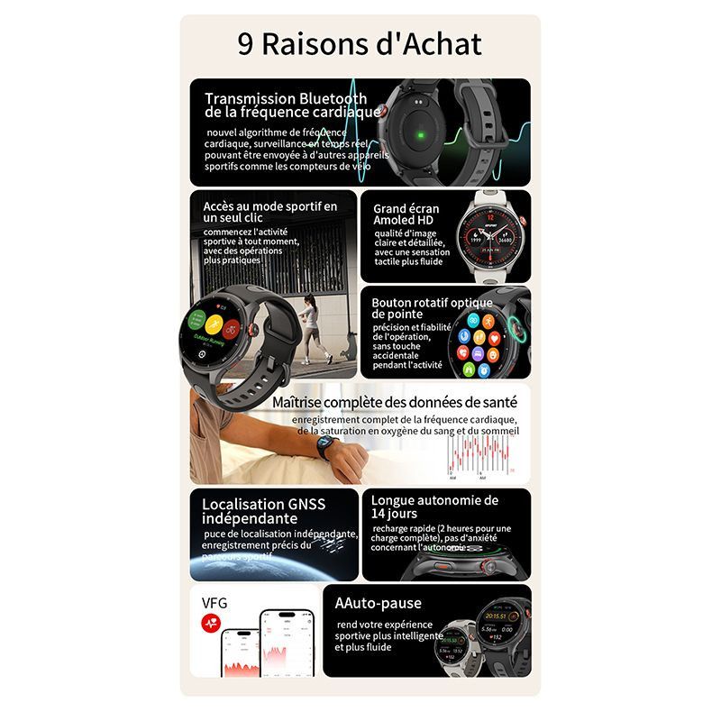 IGPSPORT watch LW10 black